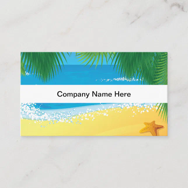 Beach Theme Businesscards Business Card | Zazzle
