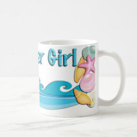 Cheerful Beach Theme Coffee Mugs