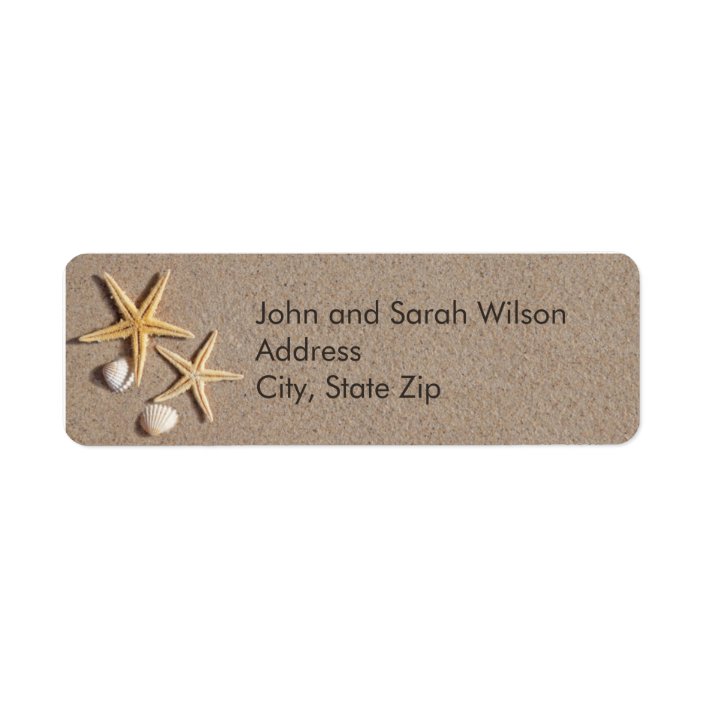 Beach Theme Return Address Labels | Zazzle.com