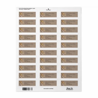 Beach Theme Return Address Labels | Zazzle