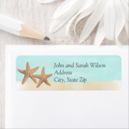 Beach Theme Return Address Labels | Zazzle
