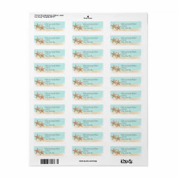Beach Theme Return Address Labels | Zazzle