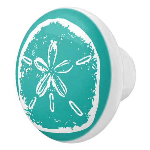 Beach theme sand dollar door and drawer pull knobs | Zazzle