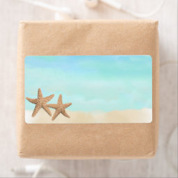 Beach Theme Shipping Labels | Zazzle