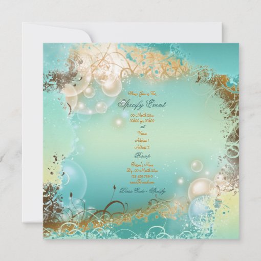 Beach theme wedding - elegant party invitation | Zazzle