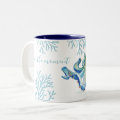 Beach Themed Coffee Mugs Blue Octopus | Zazzle