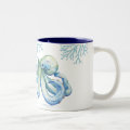 Beach Themed Coffee Mugs Blue Octopus | Zazzle