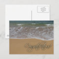 Beach themed congratulations postcard | Zazzle