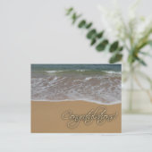 Beach themed congratulations postcard | Zazzle