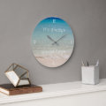 Beach Themed, Island Time Clock | Zazzle