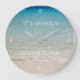 Beach Themed, Island Time Clock | Zazzle