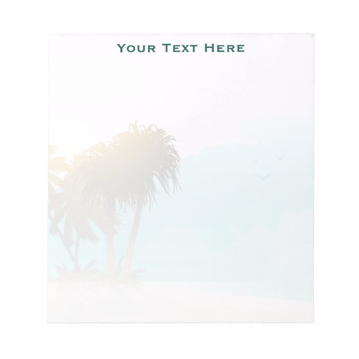 Beach Themed Notepad | Zazzle.com