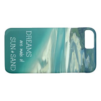 Beach Themed Phone Case with Ocean Background | Zazzle