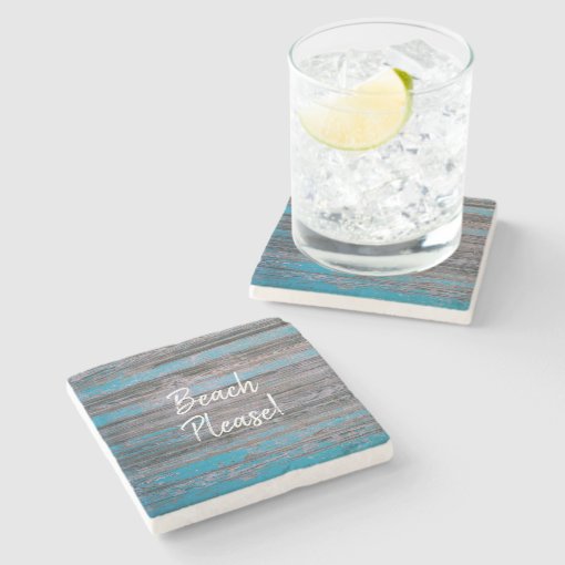 Beach Themed Stone Coasters | Zazzle