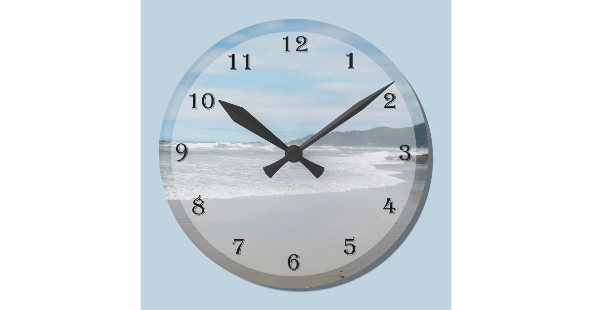 Beach Themed Wall Clock | Zazzle