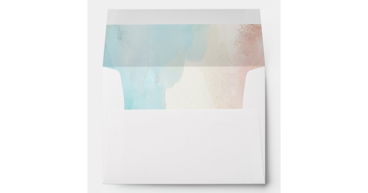 Beach Themed Wedding Envelope | Zazzle