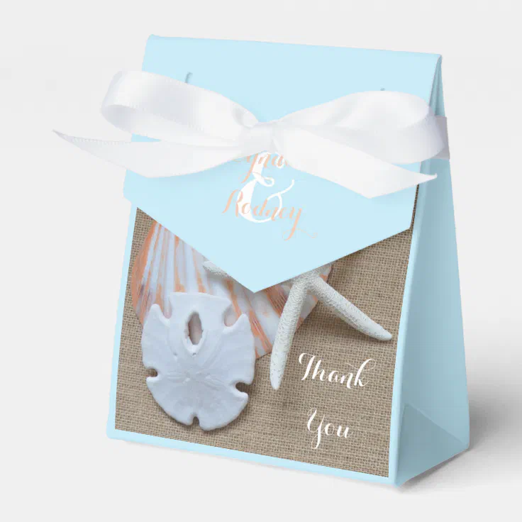 Beach Themed Wedding Favor Boxes | Zazzle