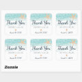 Beach themed Wedding Stickers - Favor Stickers | Zazzle