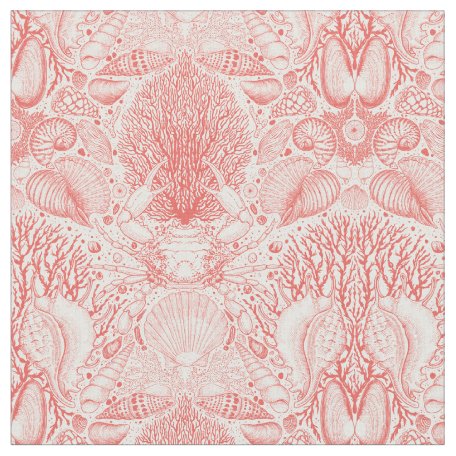 Beach shells fabric | Zazzle