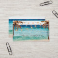 beach tropical destinations business card | Zazzle