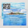 Beach tropical island wedding invitation | Zazzle