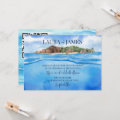 Beach tropical island wedding invitation | Zazzle
