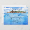 Beach tropical island wedding invitation | Zazzle