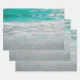 Beach Turquoise Coastal Ocean Waves Tropical Art Wrapping Paper Sheets ...