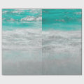 Beach Turquoise Ocean Waves Tropical Coastal Art Wrapping Paper | Zazzle