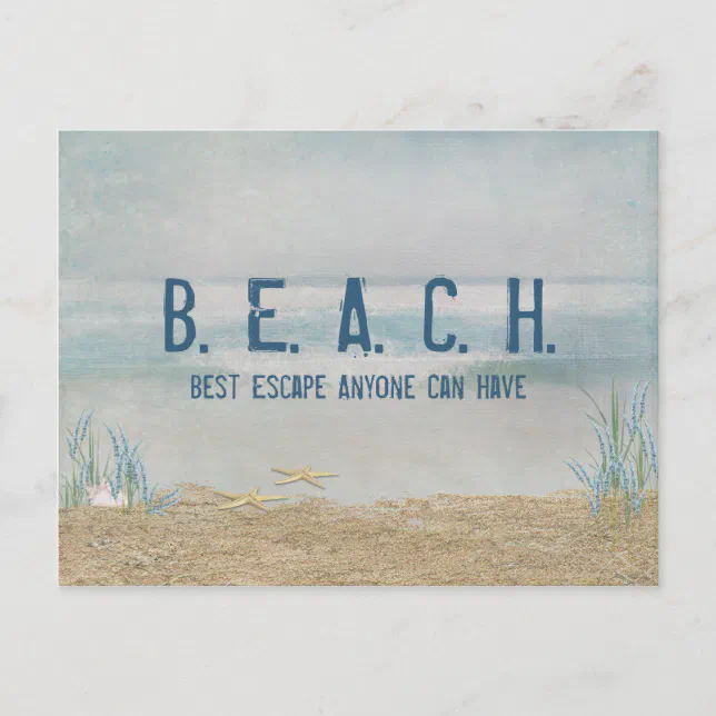 Beach vacation postcard | Zazzle