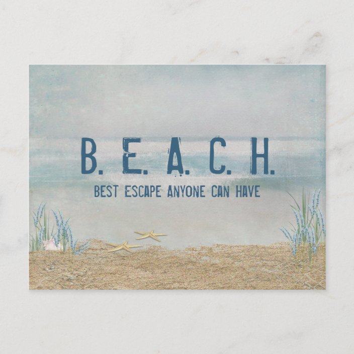Beach vacation postcard | Zazzle.com