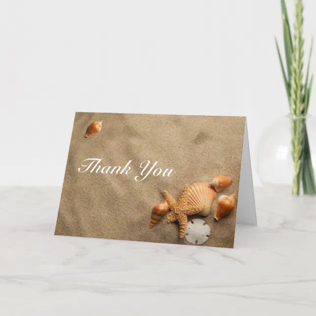Beach Vacation Thank You Card | Zazzle