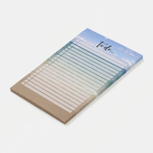 Beach View To Do List Post-it Notes | Zazzle