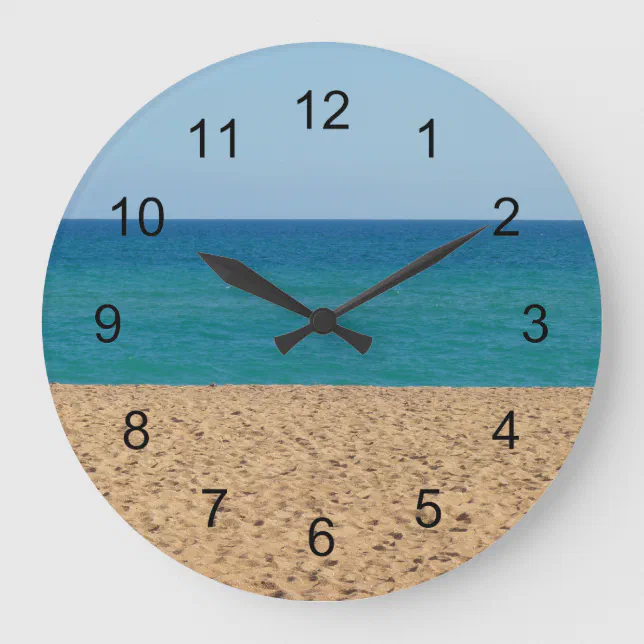 Beach Wall Clock | Zazzle