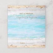 Beach Watercolor Place Card | Zazzle