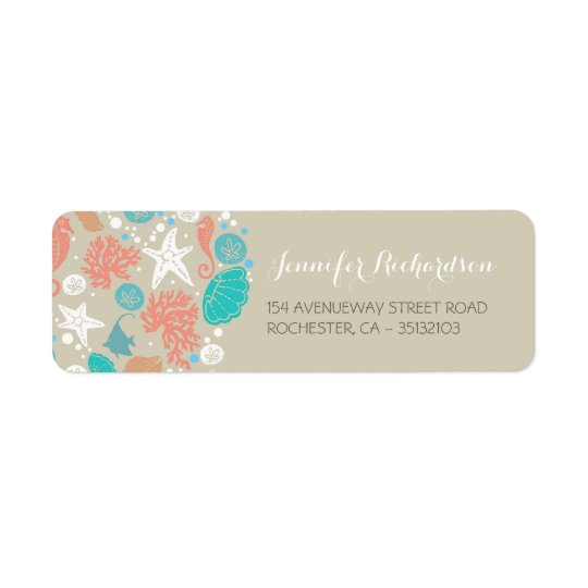 beach wedding address labels | Zazzle.com