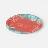 Beach Wedding Coral Reef & Starfish Paper Plates | Zazzle