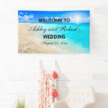 Beach Wedding Custom Welcome Banner | Zazzle