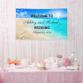 Beach Wedding Custom Welcome Banner | Zazzle