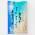 Beach Wedding Custom Welcome Banner | Zazzle