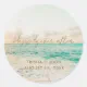 Beach Wedding Favor Stickers | Zazzle