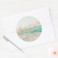 Beach Wedding Favor Stickers | Zazzle