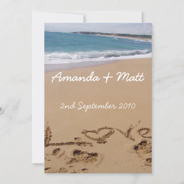Beach Wedding Invitations | Zazzle