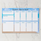 Beach Weekly Planner Paper Pad | Zazzle