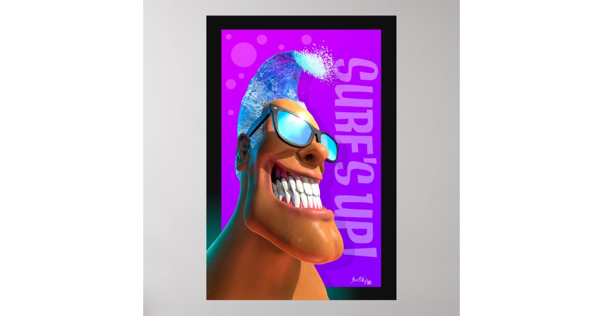 Beached Head - Surf's Up! Poster | Zazzle