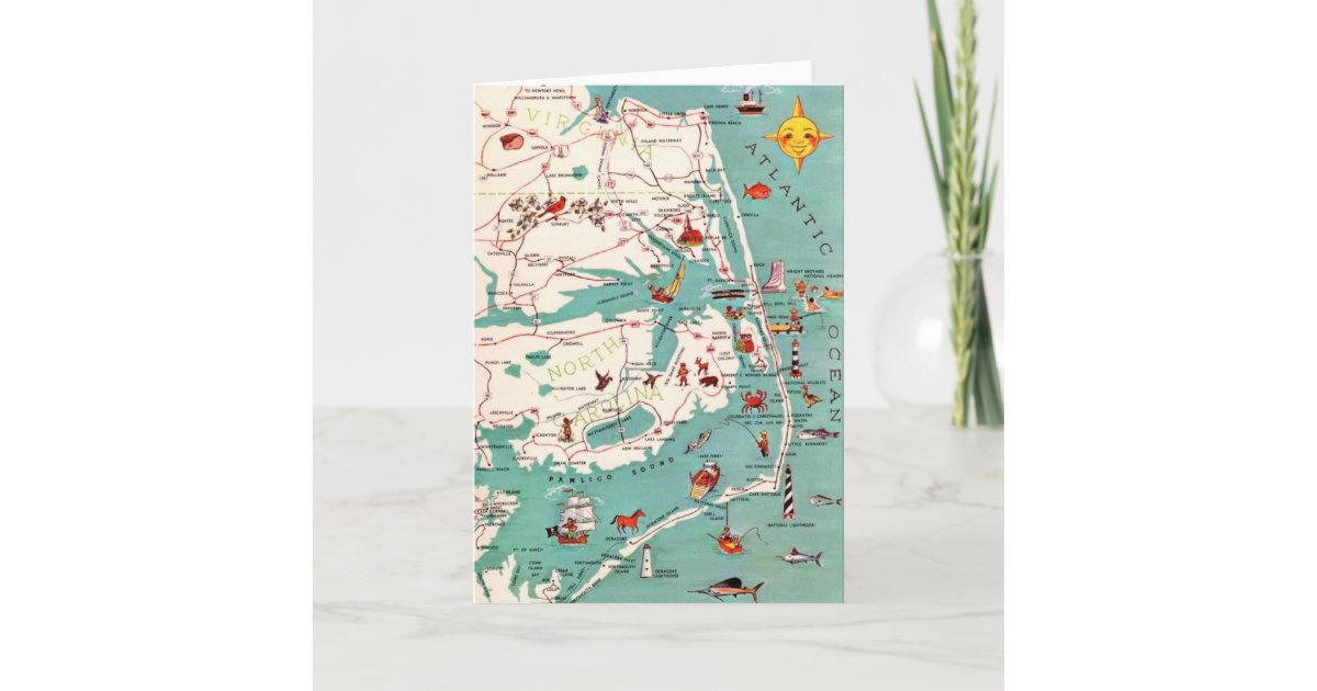 Beaches of the Outer Banks Greeting Card | Zazzle