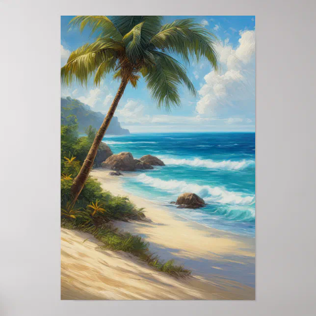 Beachside Bliss Poster | Zazzle