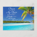 Beachside Cook Island - John 14:27 Bible Verse Postcard | Zazzle