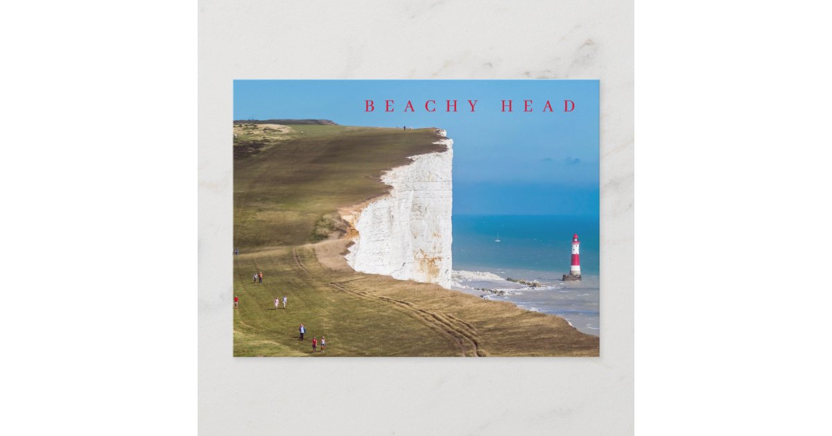 Beachy Head view postcard | Zazzle