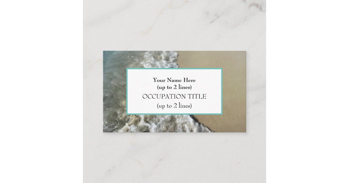 Beachy Na! 2 Business Card | Zazzle